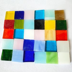130 Pcs Square Glass Tiles, Ottoman Tiles, Ottoman Mosaic Tiles, Square ...