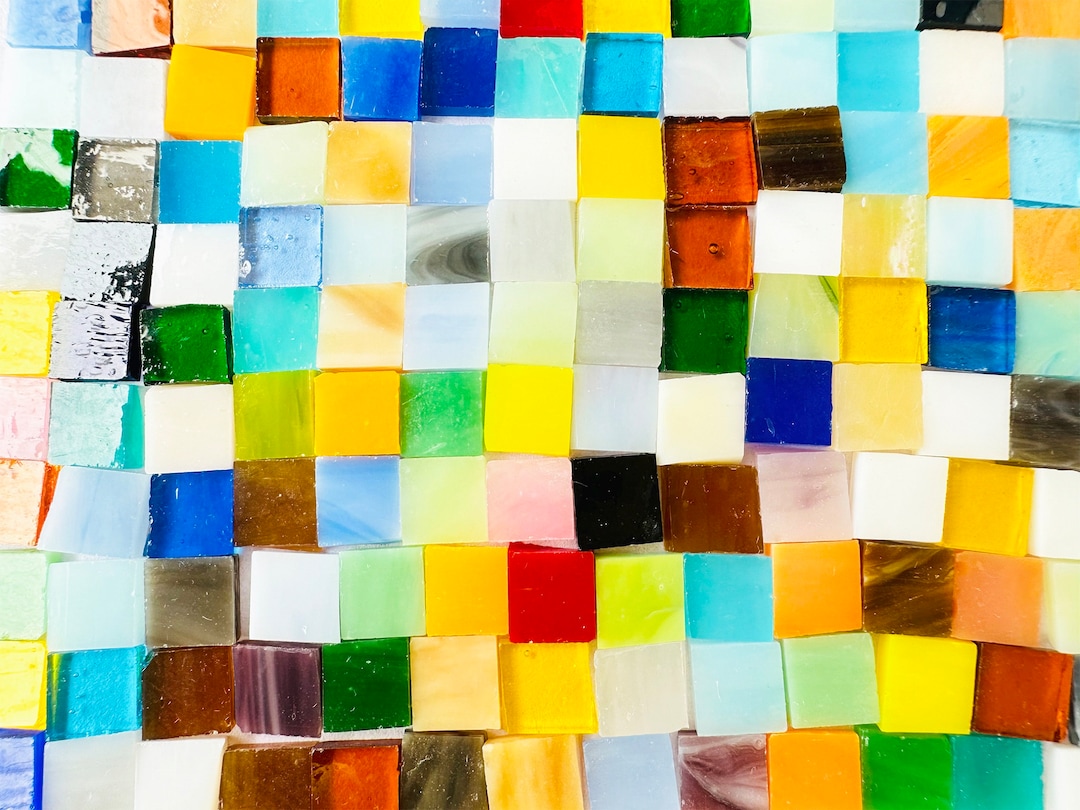 130 Pcs Square Glass Tiles, Ottoman Mosaic Tiles, Square Tiles, Ottoman ...