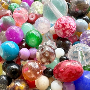 500-1000 Pcs Assorted Crystal Mixture Beads. 3mm-12mm Jesse James Glass ...