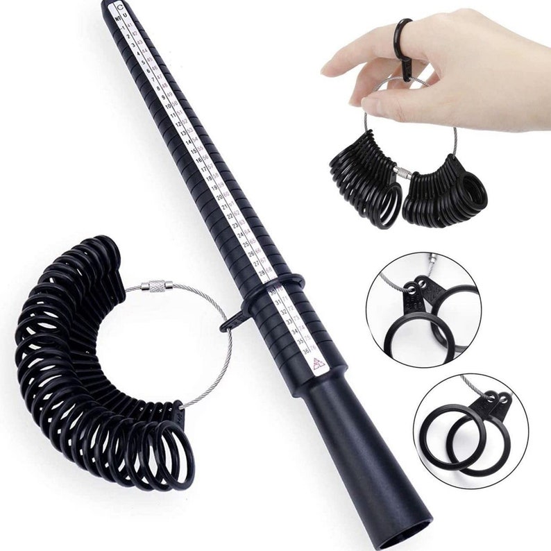 11 in 1 Ring Sizer Set Ring Sizer Mandrel Measuring Tool - Etsy