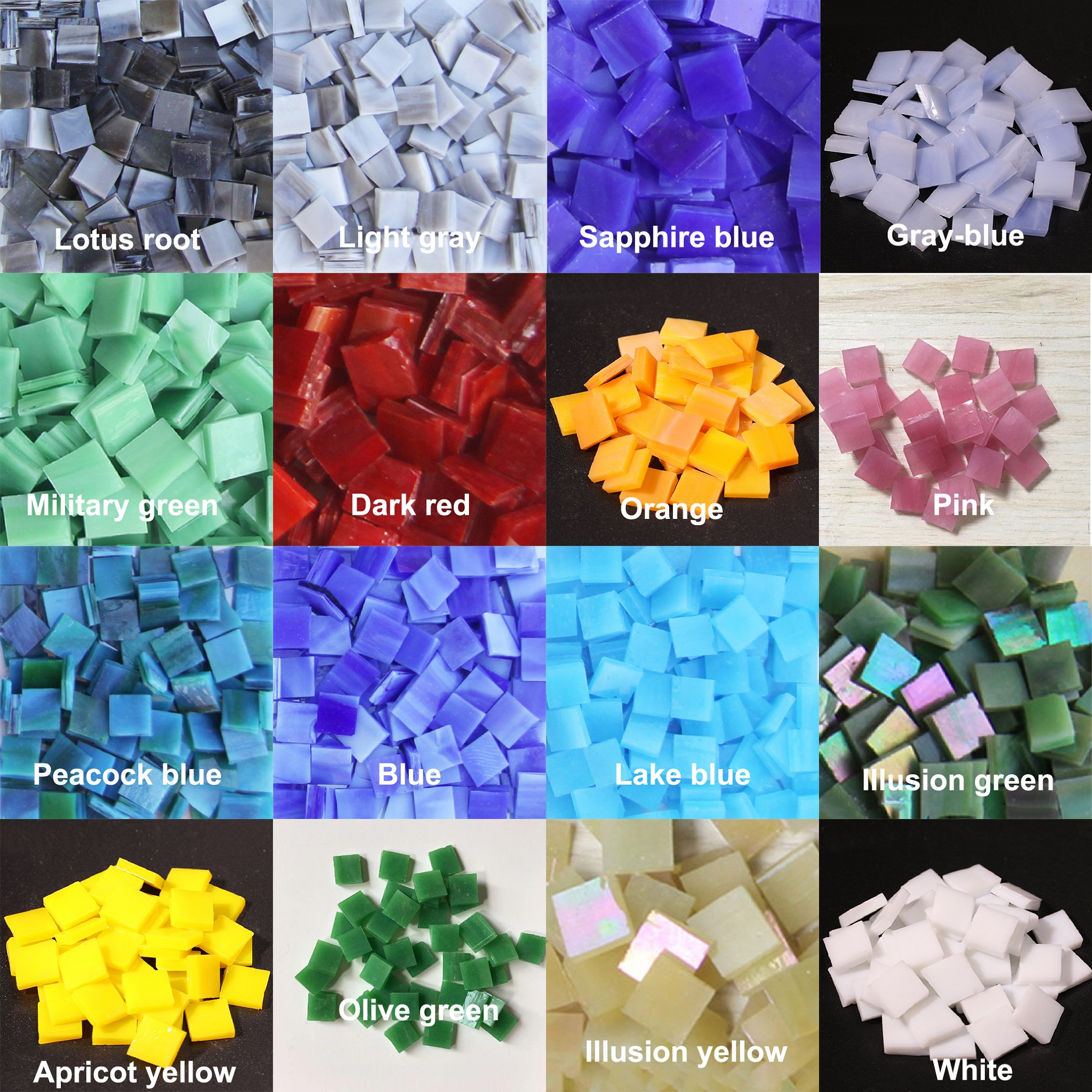 130 Pcs Square Glass Tiles, Ottoman Tiles, Ottoman Mosaic Tiles, Square ...