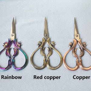 Mini Embroidery Scissors, 3 Colors Available. Small Vintage Scissors ...