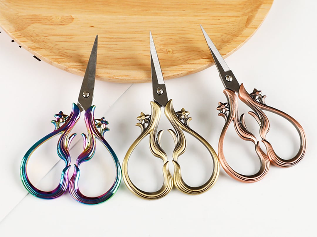 Mini Embroidery Scissors, 3 Colors Available. Small Vintage Scissors ...
