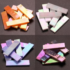 35 Pcs Rectangular Glass Tiles, 36 Color for Choose.colorful Mosaic ...