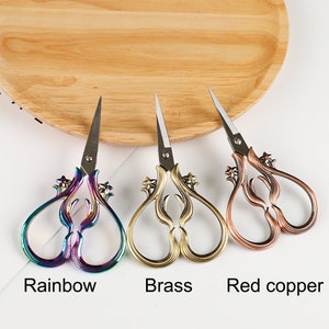 Mini Embroidery Scissors, 3 Colors Available. Small Vintage Scissors ...