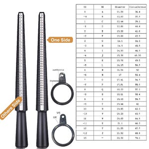 11 in 1 Ring Sizer Set, Ring Sizer Mandrel Measuring Tool .ring Sizer ...