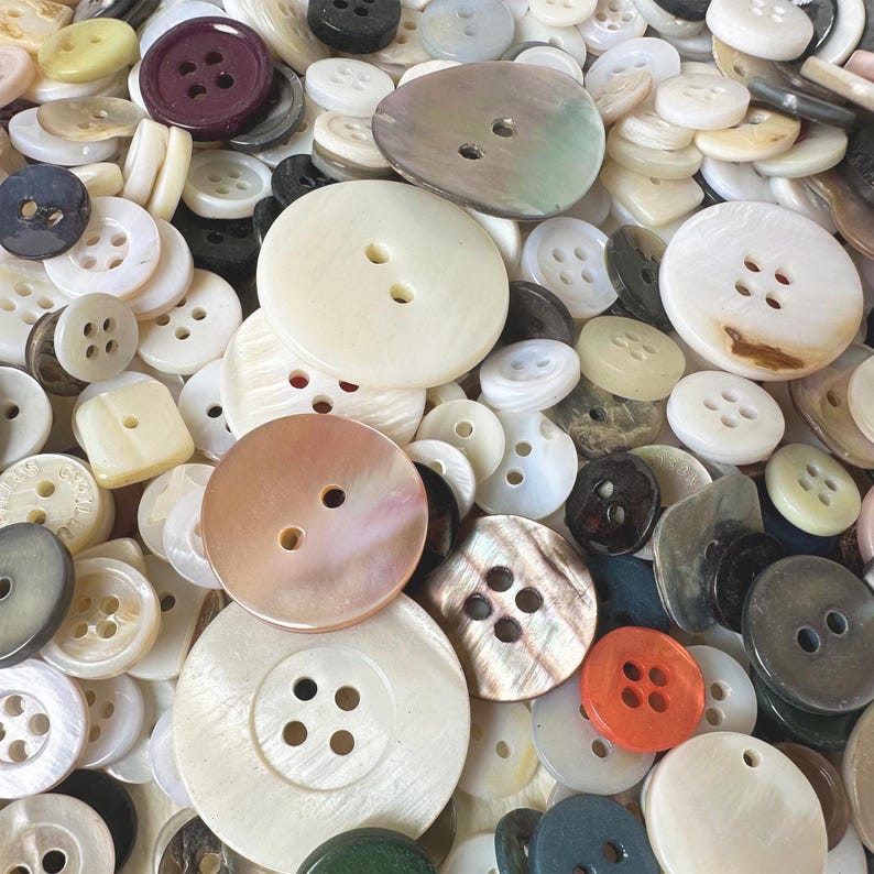 100-500 Pcswholse Sale Real Mother of Pearl Natural Shell Buttons. Bulk ...