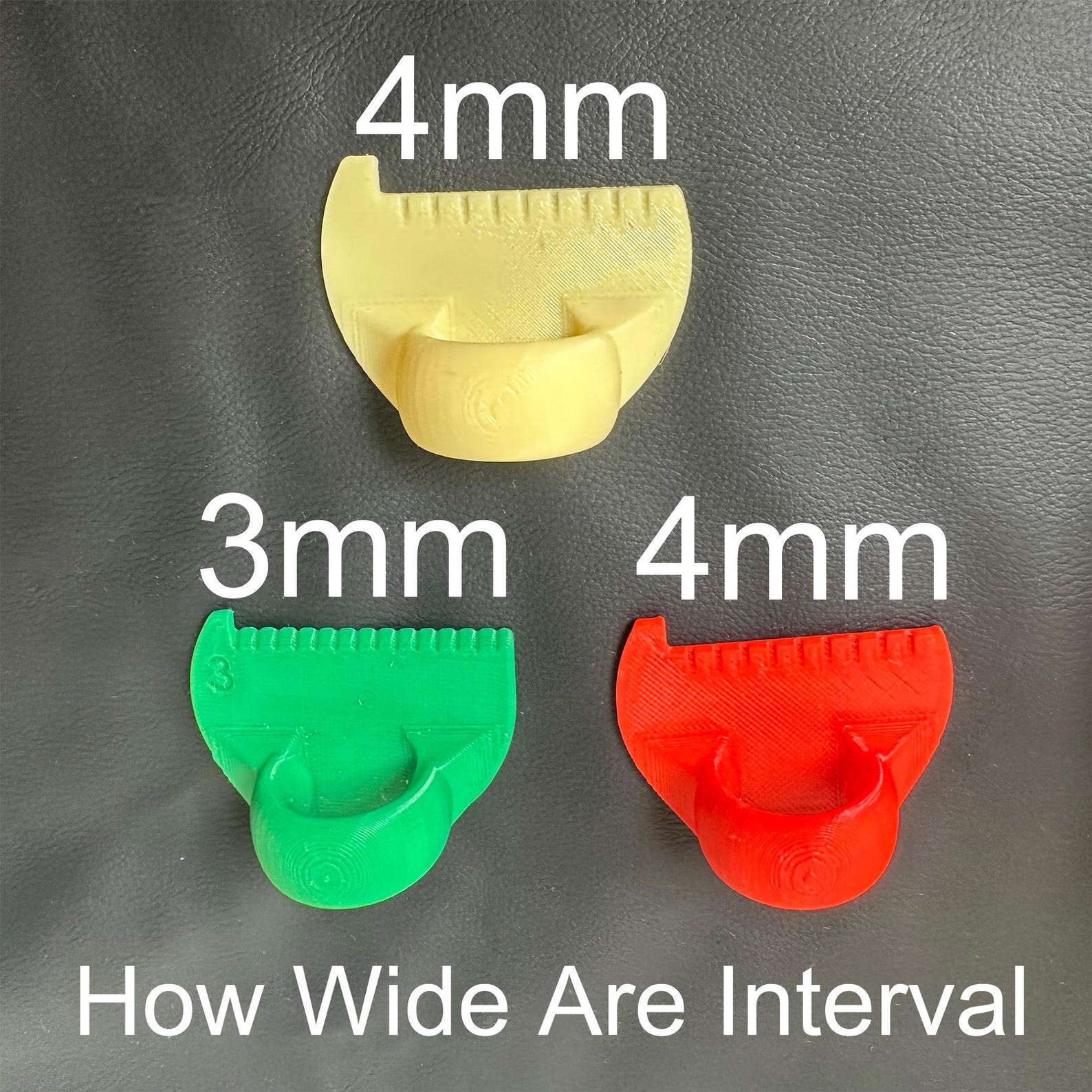 3D Printed Template for Sewing, Friendly Finger Ruler.3mm and 4mm ...