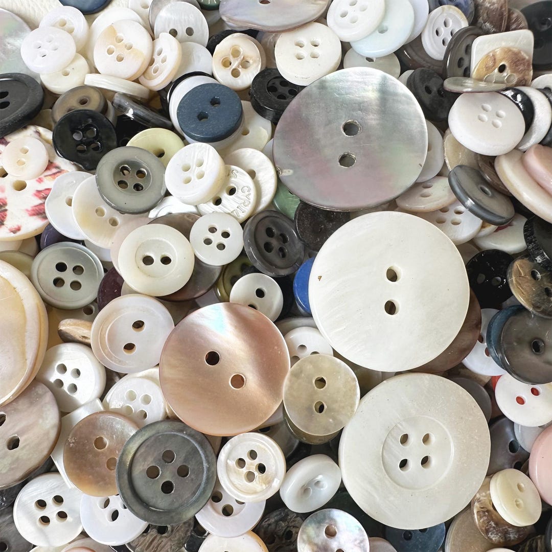 100-500 Pcswholse Sale Real Mother of Pearl Natural Shell Buttons. Bulk ...