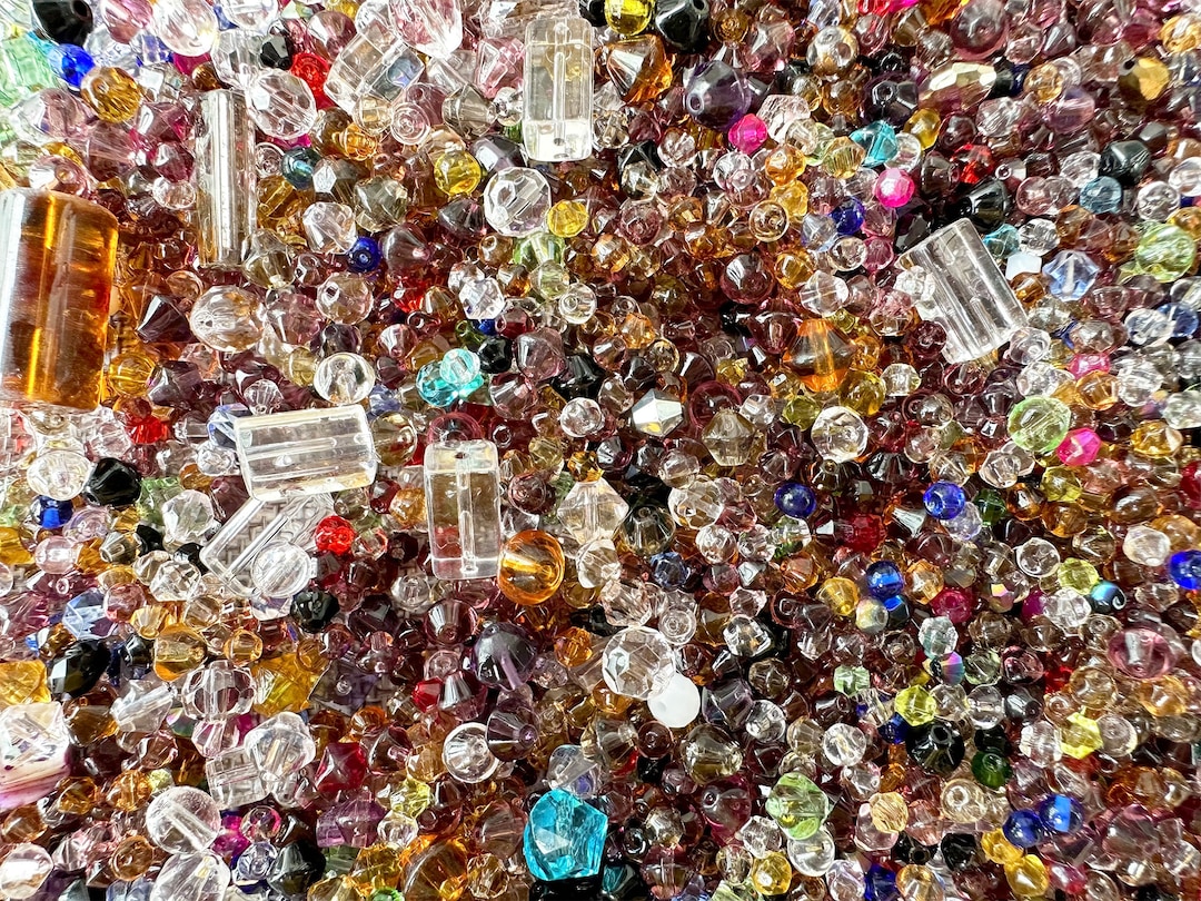 500-1000 Pcs Assorted Crystal Mix. 2mm-12mm Jesse James Glass Crystal ...