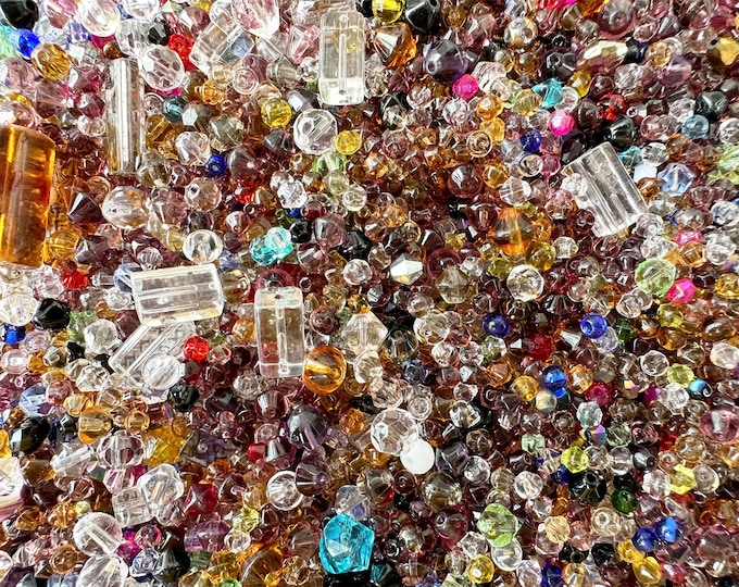 500-1000 Pcs Assorted Crystal Mix. 2mm-12mm Jesse James Glass Crystal ...