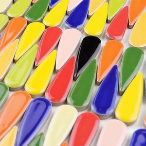 Square Ceramic Mosaic Tiles. 40-50 Pcs,11 Color for Choose.colorful ...