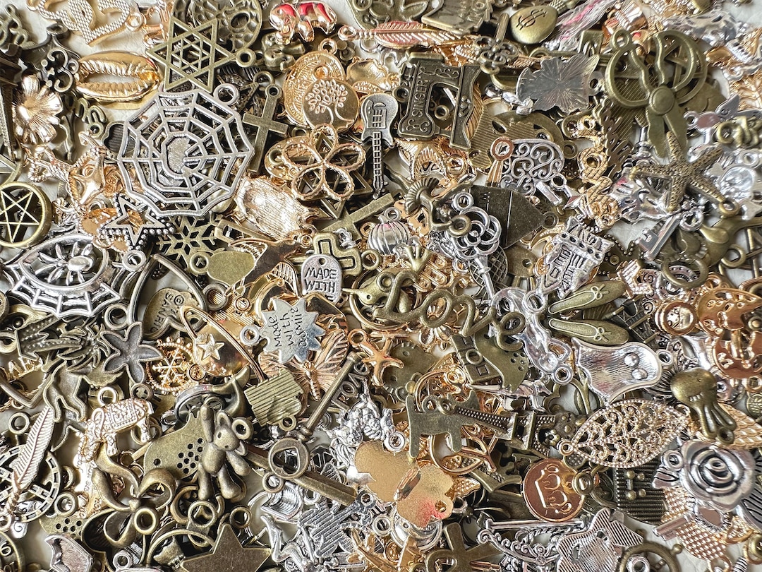 Wholesale Random Charm Mystery Lot Mix.jewelry Making Kit,,jewelry ...
