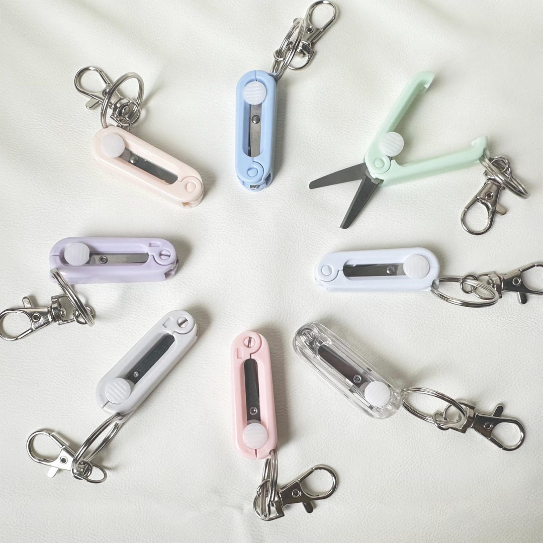 8color Choose Mini Folding Scissors. Folding Scissors With Clips ...