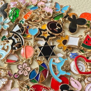 Mix Enamel Charms Random.multicolor Charms. Enamel Charms Random ...