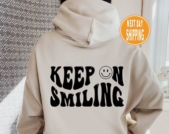 Keep Smiling Hoodie - Etsy