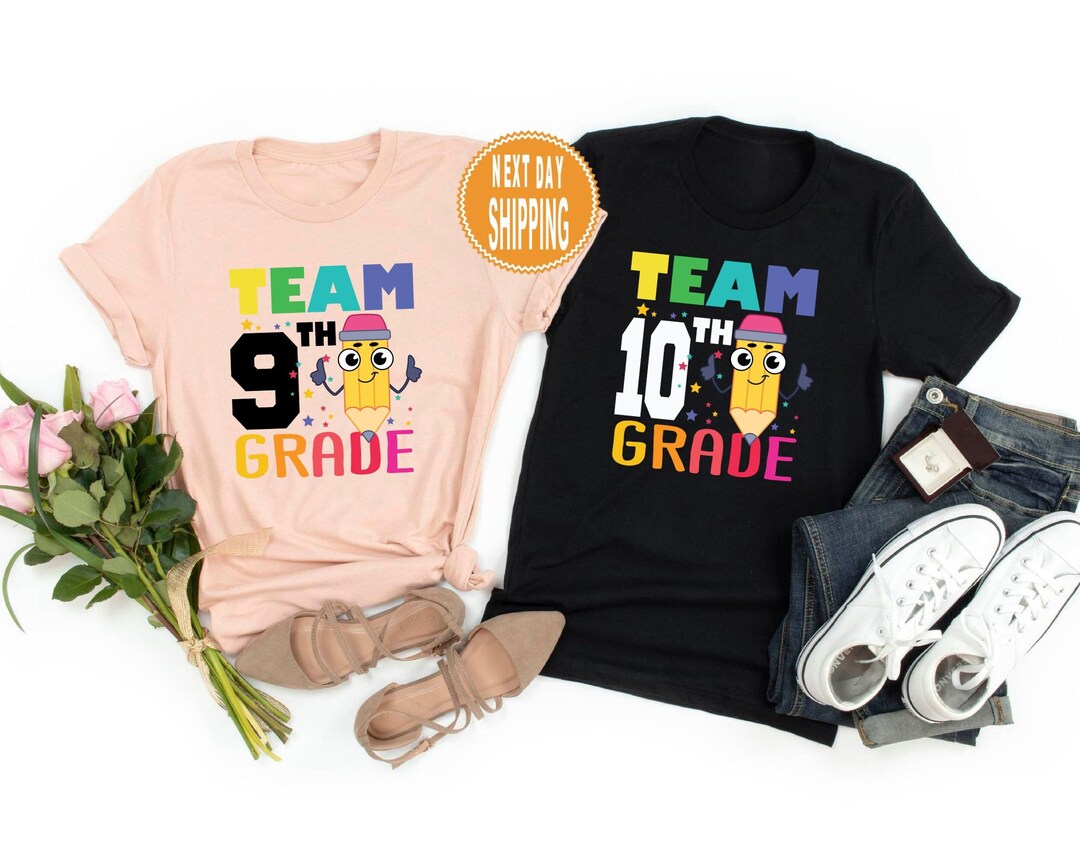 First Day of School Shirt Team 9th Grade Shirt Back to - Etsy