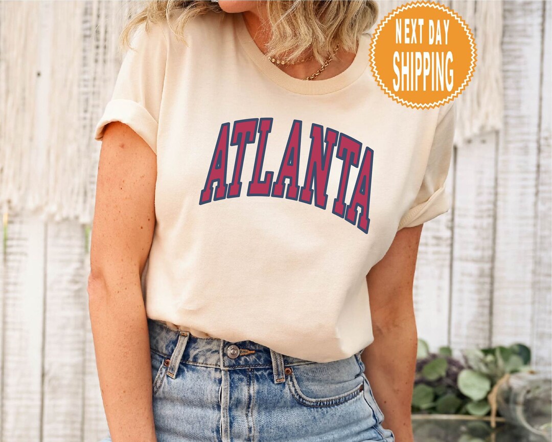 Vintage Atlanta Baseball Cropped T-shirt: Retro Braves Tee - Etsy