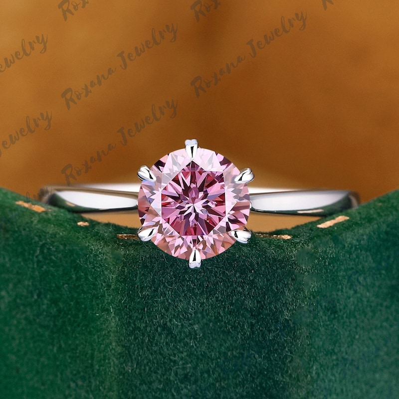Pink Moissanite - Etsy