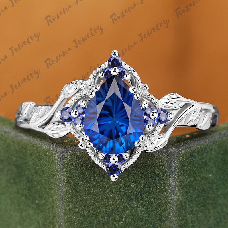 Firework Cut Sapphire Rings - Etsy