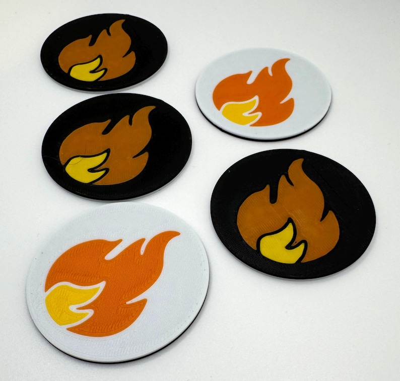 Pyre & Inferno Markers | Set of 5 (50mm) - Etsy