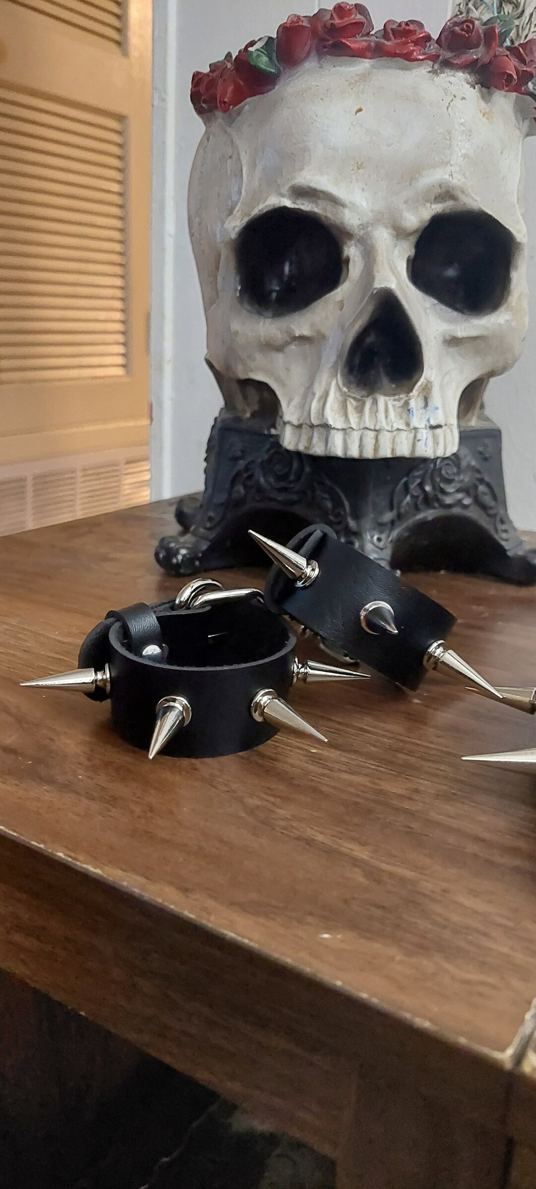 Spiked Wrist Cuffs - Etsy