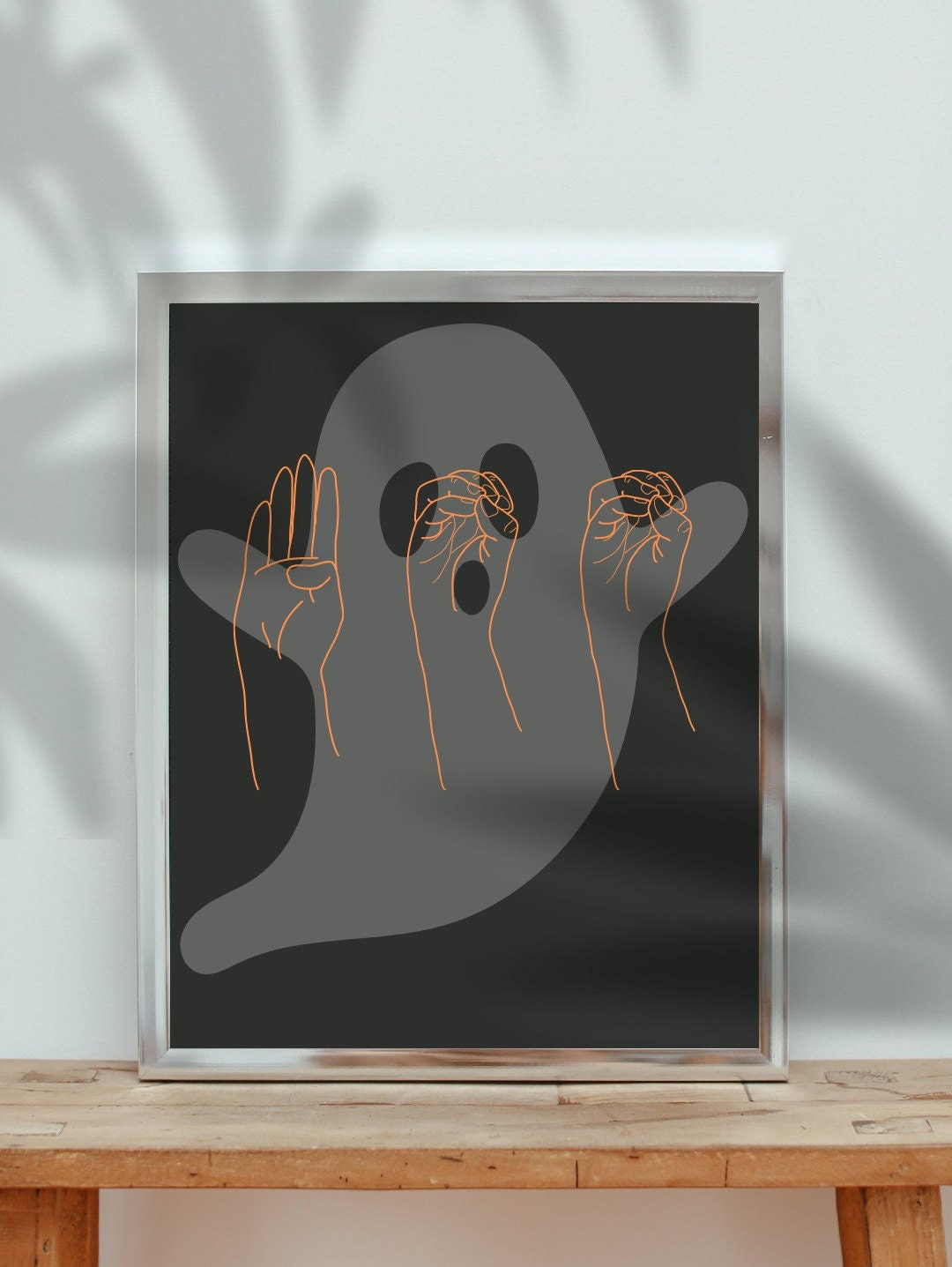 BOO (ASL), Halloween Poster - Etsy