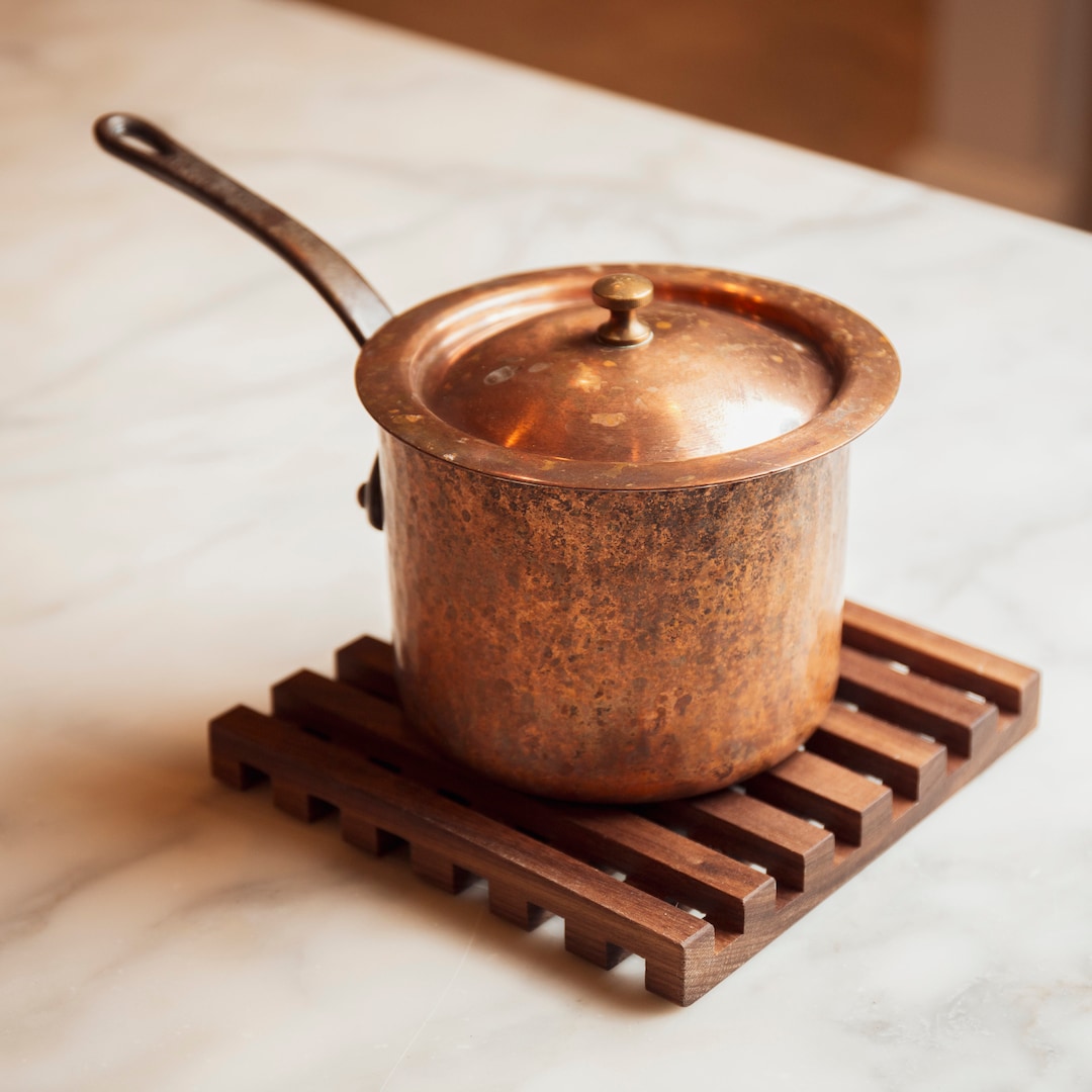 Walnut Wooden Pot Trivet - Etsy