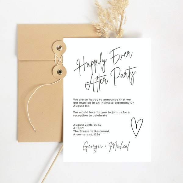 Wedding Reception Only Invitations With Rsvp - Etsy