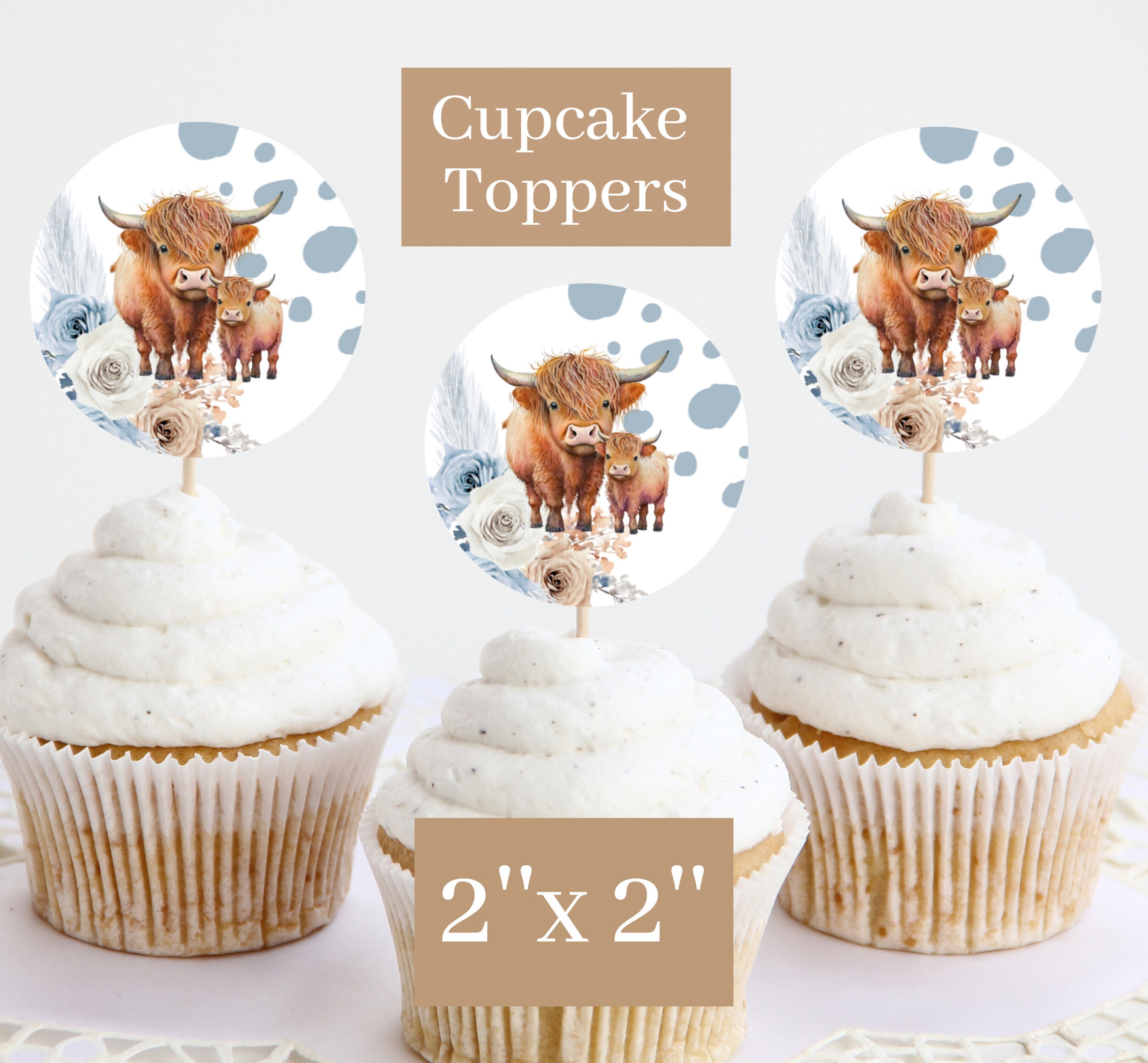 Highlander Cow Baby Shower Bundle, Highland Cow Baby Shower Sign, Boho ...