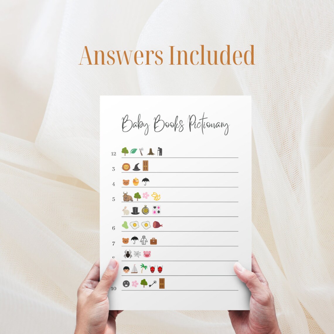 Baby Book Pictionary, Modern Baby Shower Games, Baby Trivia, Baby ...
