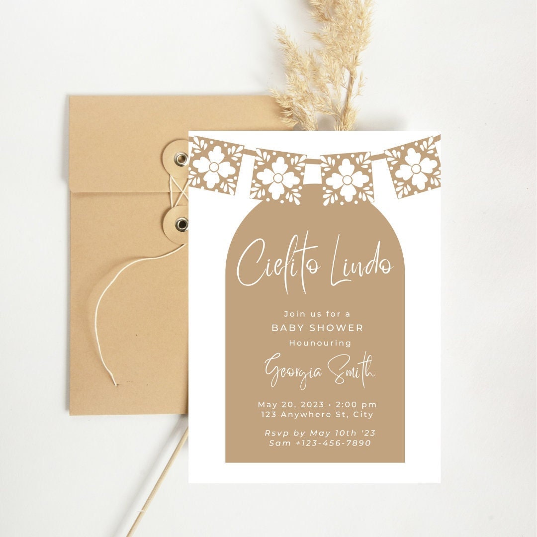 Cielito Lindo Baby Shower, Invitation Babyshower Cielito Lindo ...
