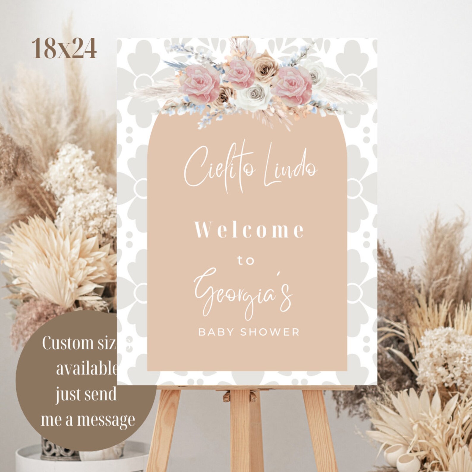 Cielito Lindo Welcome Sign, Baby Shower Welcome Sign, Paper Picado ...