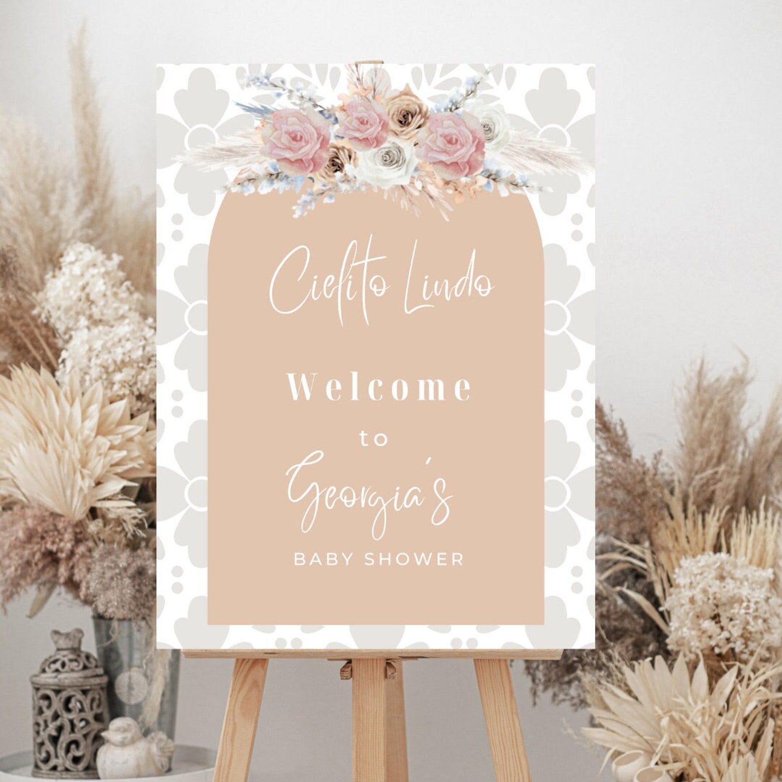 Cielito Lindo Welcome Sign, Baby Shower Welcome Sign, Paper Picado ...