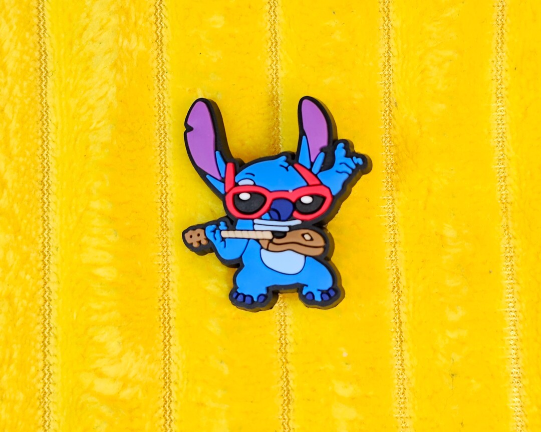 Stitch Rock N' Roll Lilo & Stitch Crocs Charm - Etsy