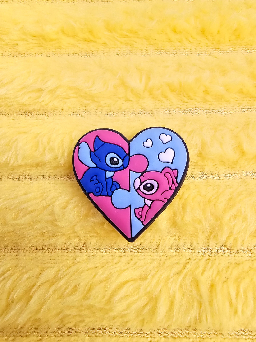 Stitch and Angel Heart Lilo & Stitch Crocs Charm - Etsy