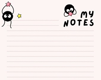 Studio Ghibli Soot Sprites Printable Weekly Planner Digital and Instant ...