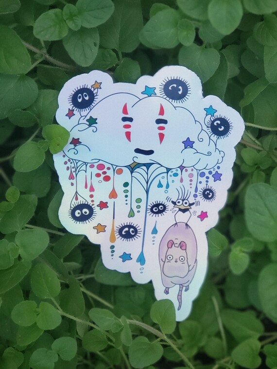 Rainbow No Face Cloud Soot Sprites Susuwatari Baby Boh - Etsy