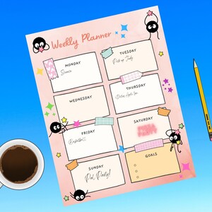 Studio Ghibli Soot Sprites | Printable Weekly Planner | Digital and ...
