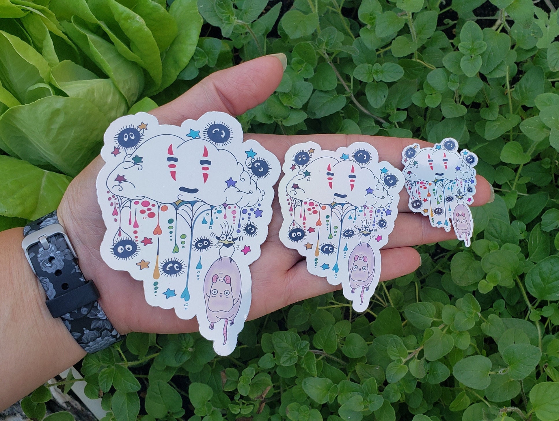 Rainbow No Face Cloud Soot Sprites Susuwatari Baby Boh - Etsy