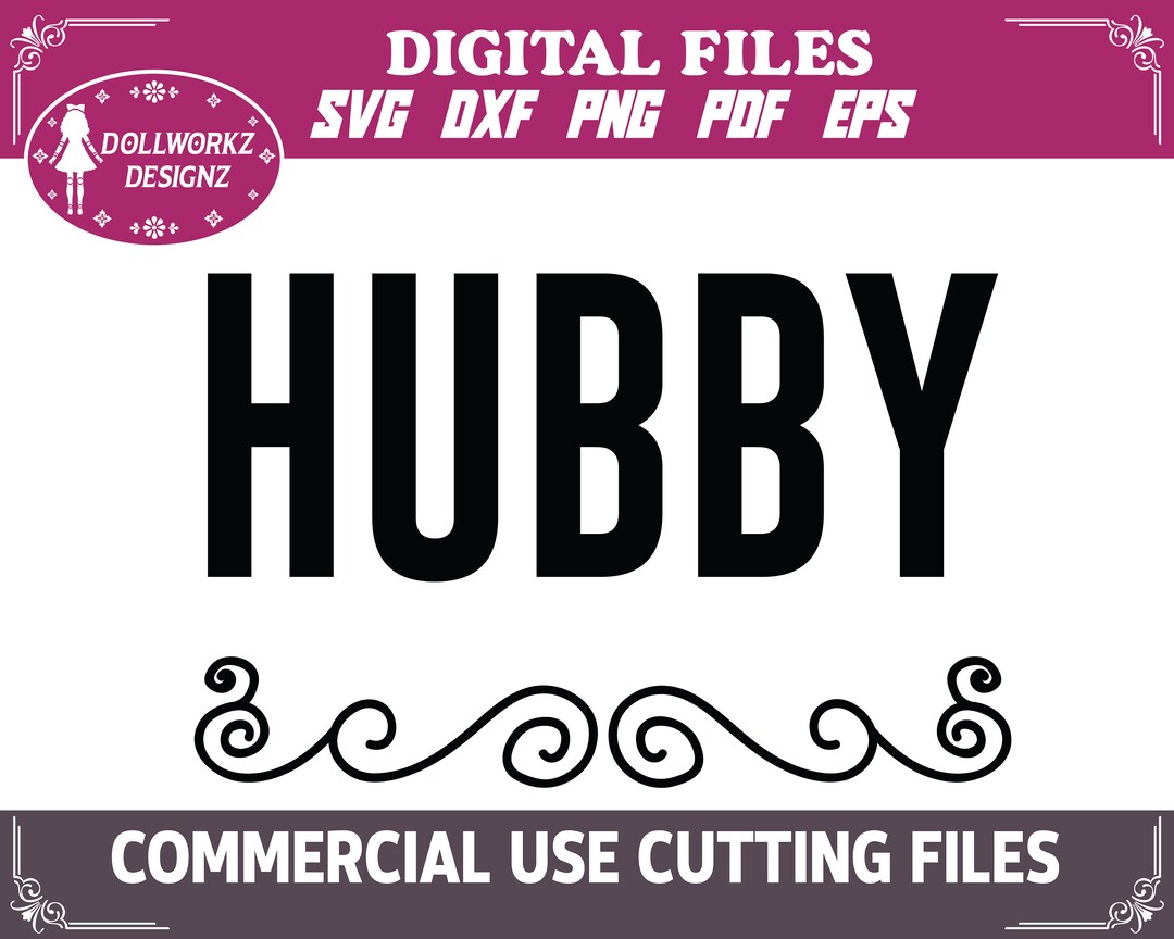 Hubby Svg, Husband, Cute Hubby, Groom, Just Married, Engagement, Groom ...