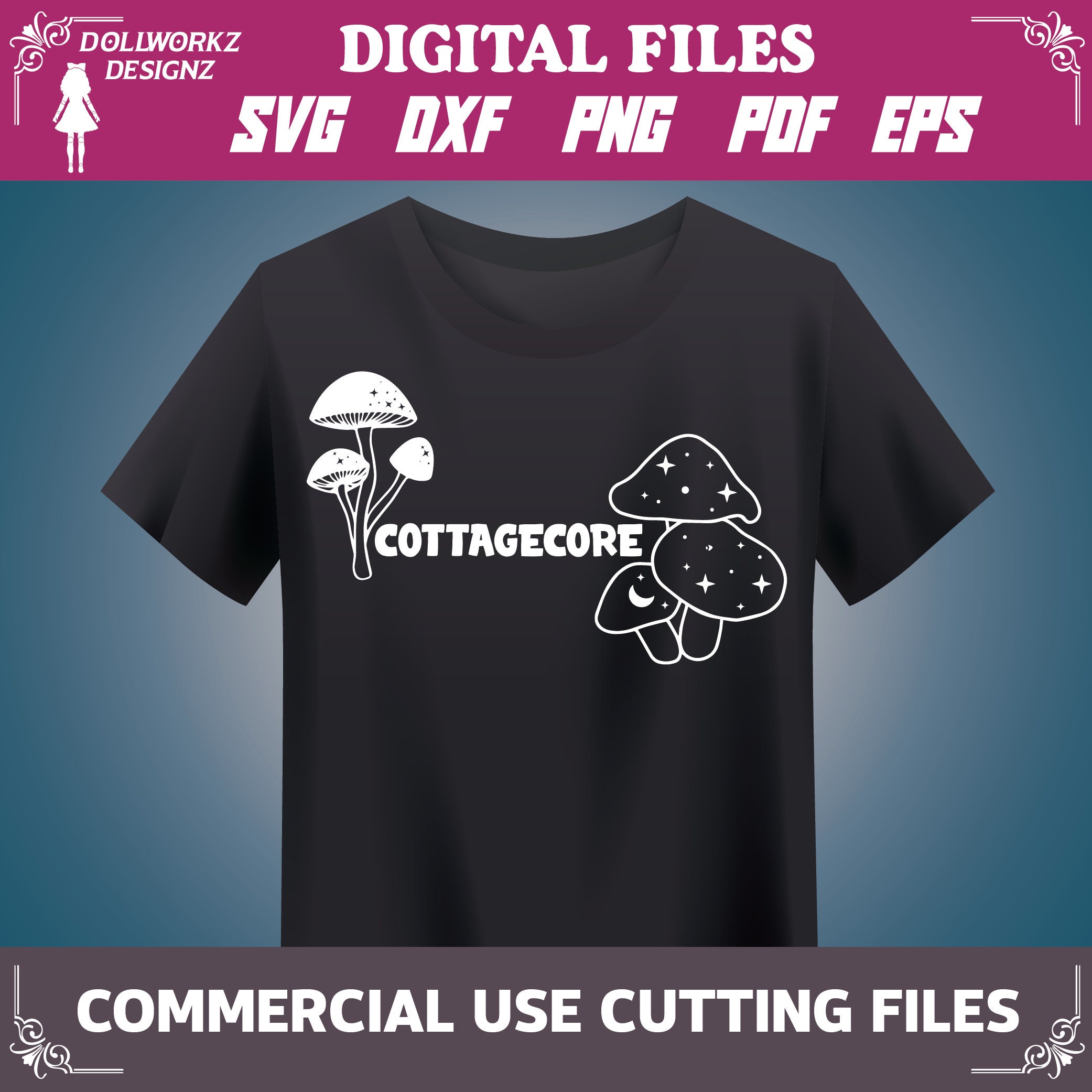 Cottagecore Svg, Mushroom Svg, Magic Mushroom, Nature Lover Mushroom ...