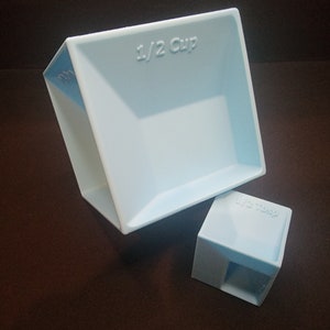 3D Printed Kitchen Measuring Cubes (specialty Colors) - Etsy