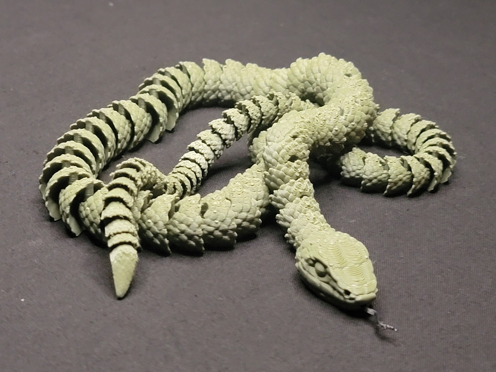 3D Printed Articulating Flexi Snakes rattlesnake/standard - Etsy