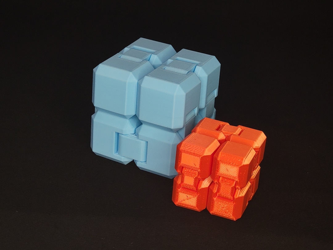 3D Printed Infinity Cube (standard Colors) - Etsy