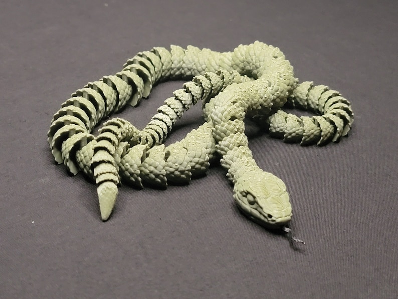 3D Printed Articulating Flexi Snakes rattlesnake/standard specialty ...