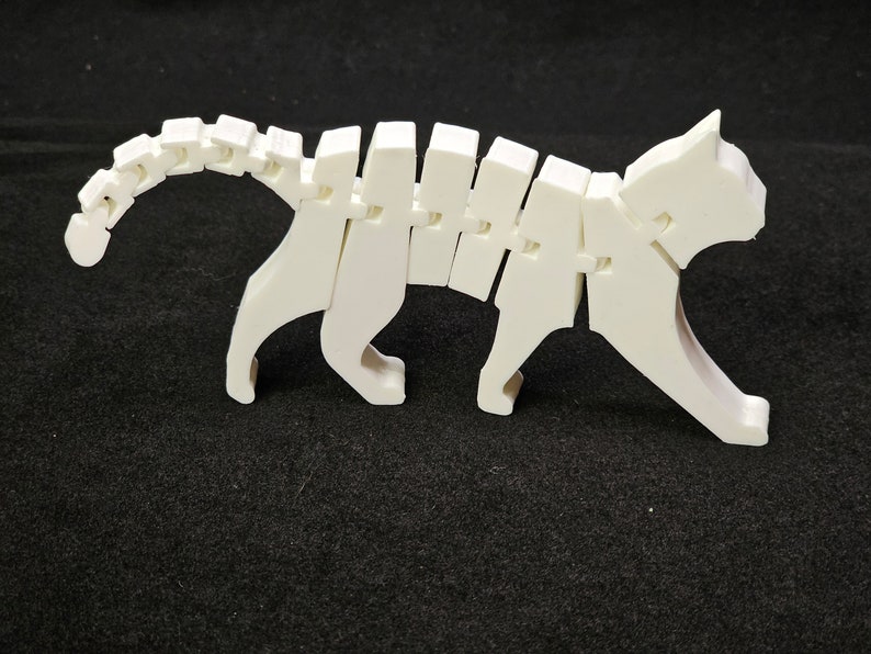 3D Printed Simple Flexi Cat (standard Colors) - Etsy