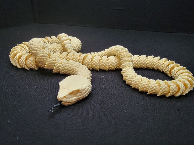 3D Printed Articulating Flexi Snakes rattlesnake/standard - Etsy