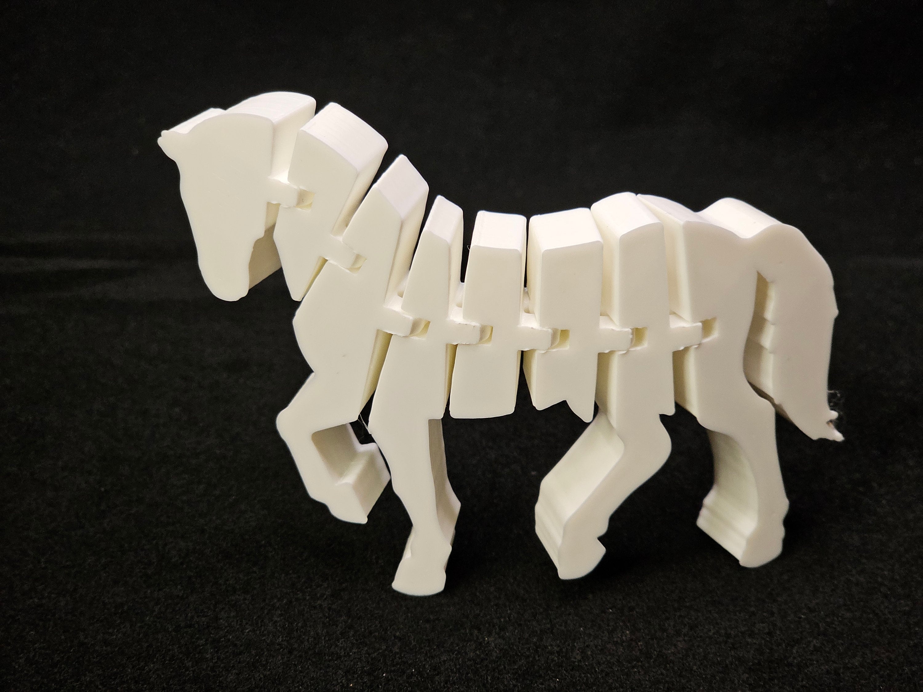 3D Printed Simple Flexi Horse (standard Colors) - Etsy