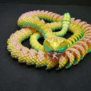 3D Printed Articulating Flexi Snakes (rattlesnake/standard) (specialty ...